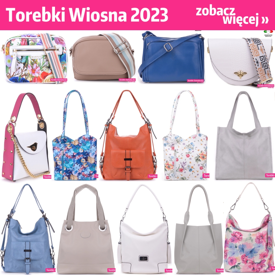 Torebki z nowej kolekcji 2023 NOWOŚCI na Torebki-Damskie.eu